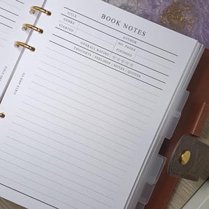 Printed A5 Size Reading Journal Bookish Gifts Book Review Reading ...