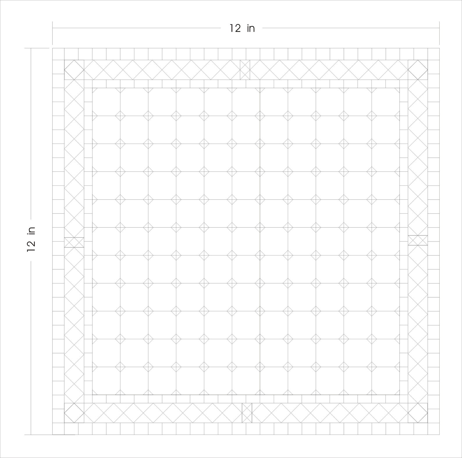 Tiles for Floor of 12 X 12 Inch - Design Castle With Border of Tiles in ...