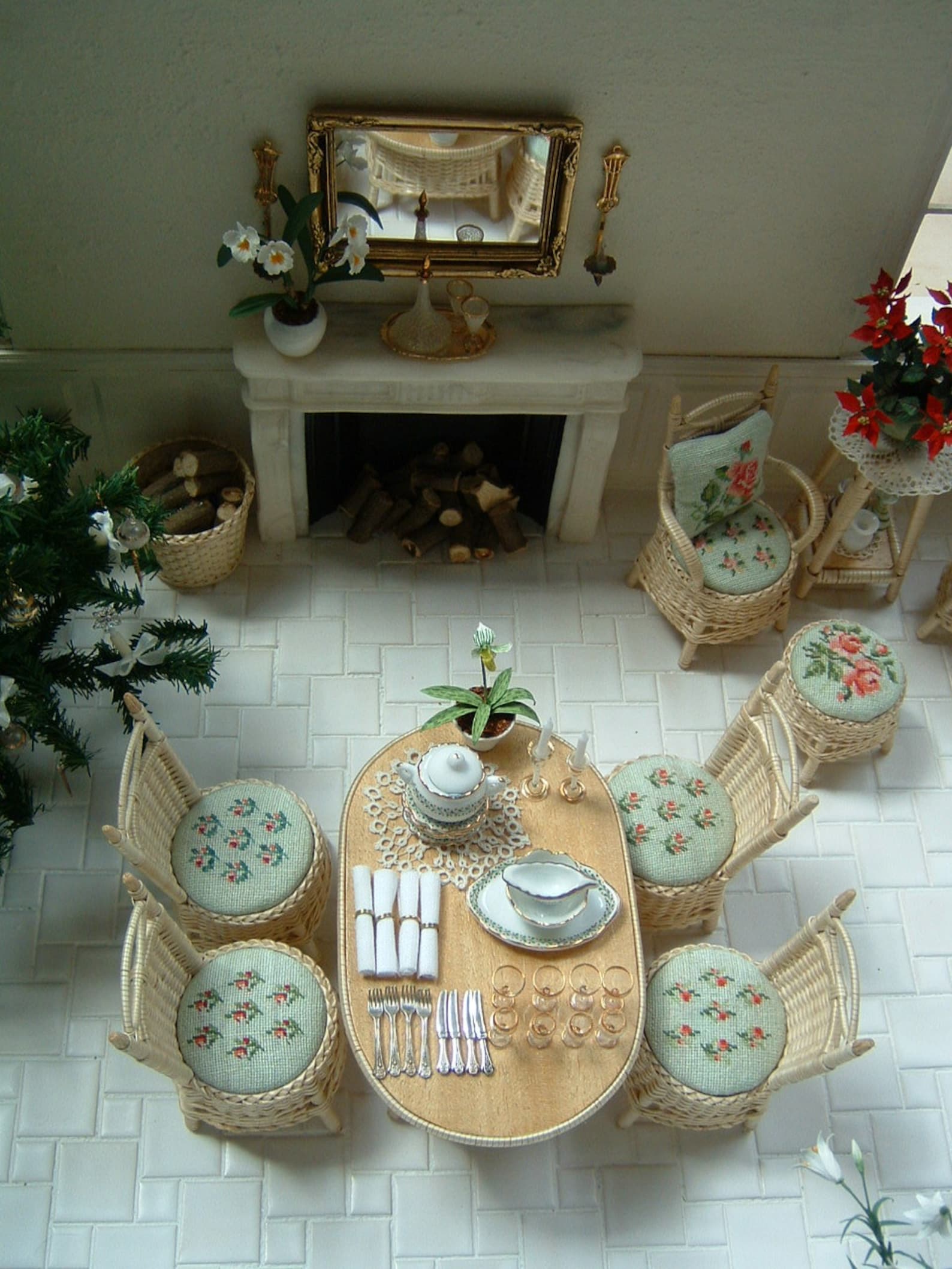 Kit:miniature Tiles Basic Pattern for a Floor of 13 3/4 Inch - Etsy