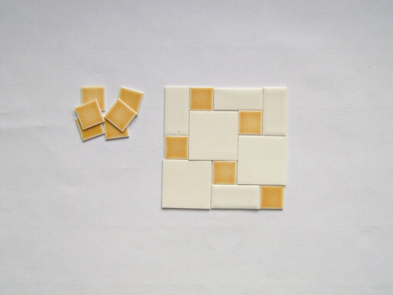 Kit:miniature Tiles + Basic Pattern for a Floor of 7 3/16 X 10 5/8 Inch ...