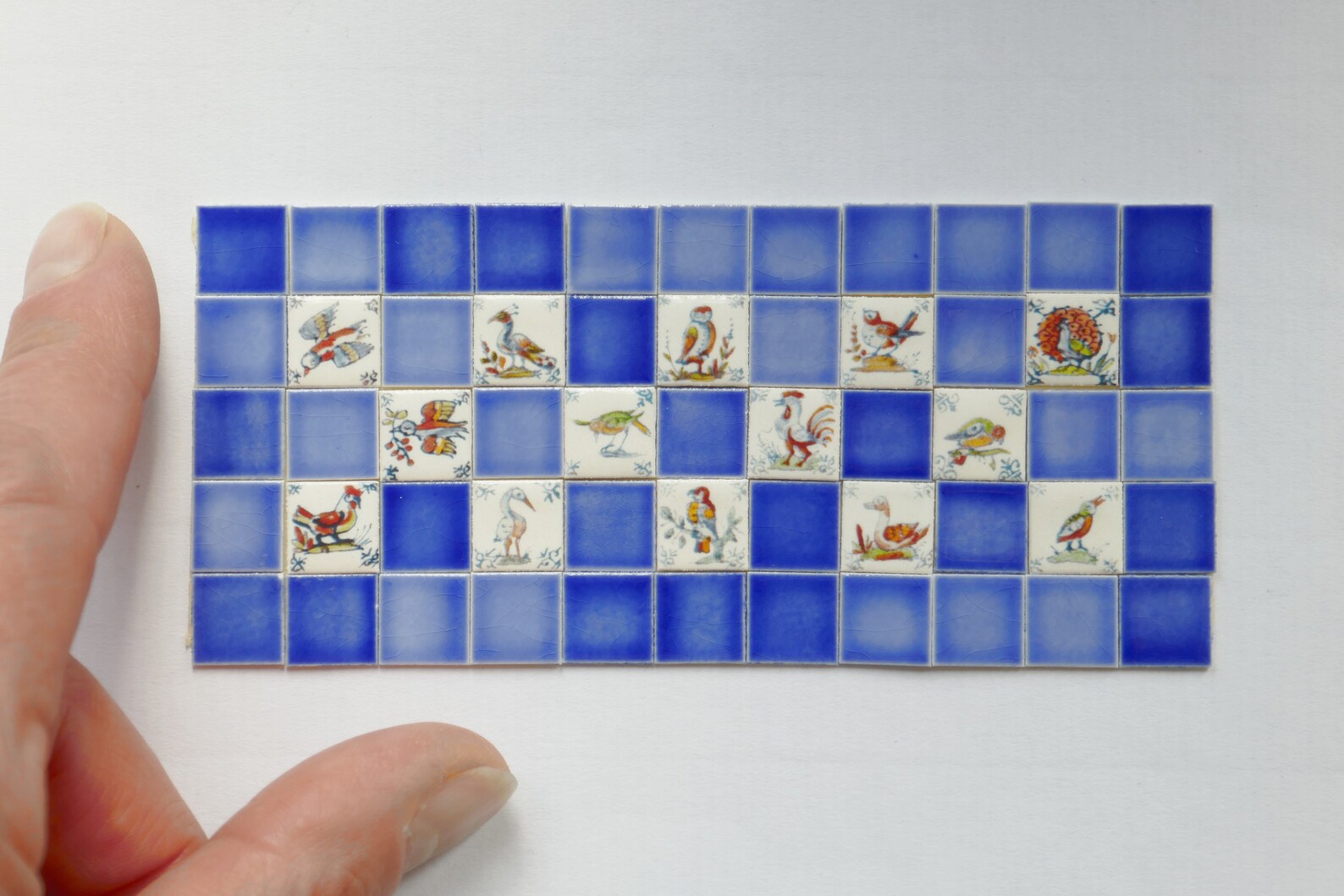 14 Miniature Porcelain Tiles Printed Dutch Designs - Etsy