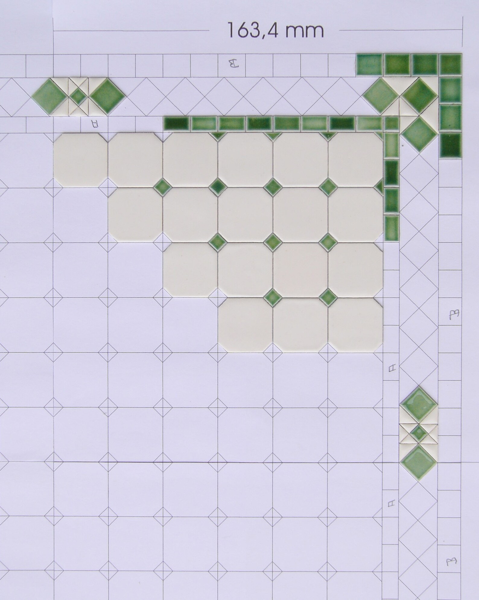 Tiles for Floor of 12 X 12 Inch - Design Castle With Border of Tiles in ...