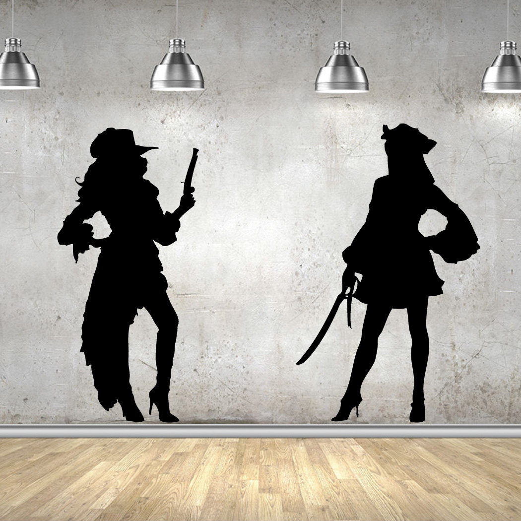 Pirates Ladies, Wall Decal, Interior, Exterior, Vinyl Sticker, Pirate ...