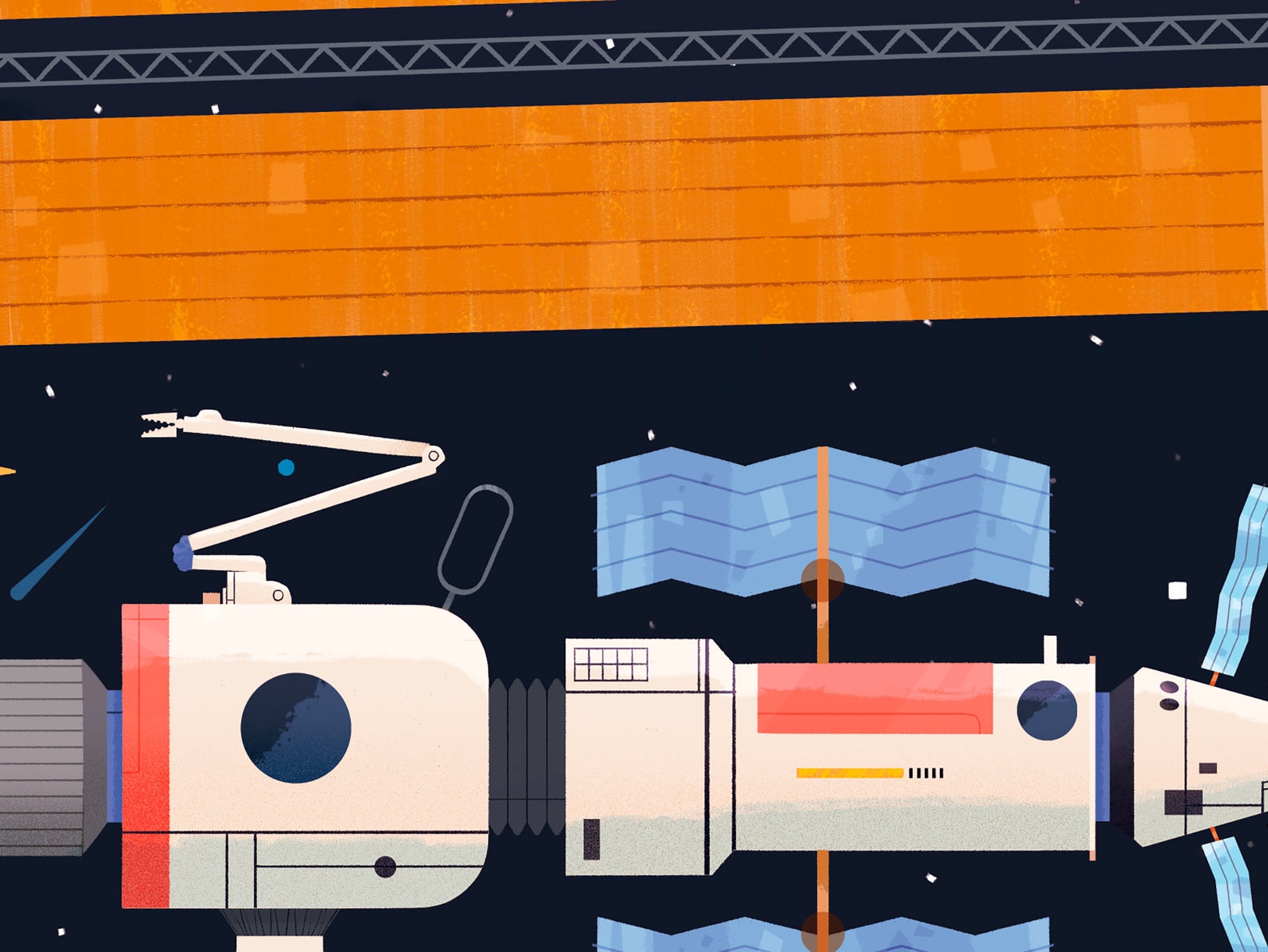 Space Print Space Station Nursery Wall Art Nursery Wall - Etsy