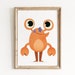 Nursery Wall Decor, Silly Monster Art, Cute Monster Print, Kids Room ...