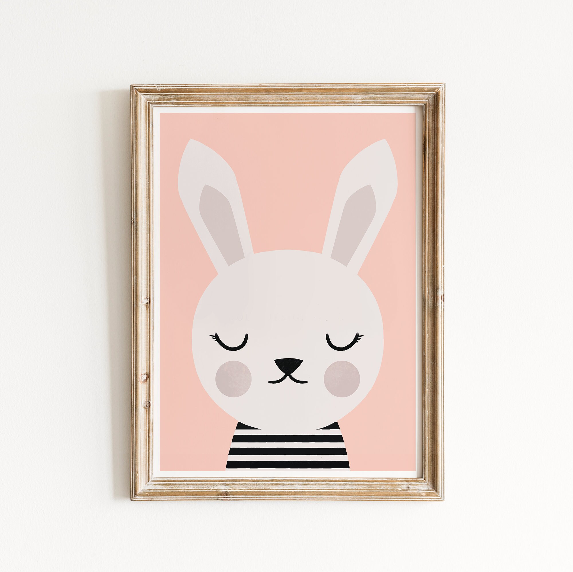 Cute Rabbit Little Rabbit Scandinavian Nursery Minimalist - Etsy