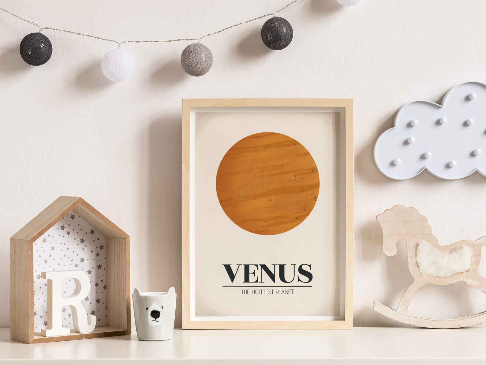 Venus Print Venus Wall Art Solar System Prints Kids Room - Etsy