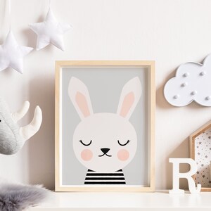 Cute Rabbit, Little Rabbit, Scandinavian Nursery, Minimalist Nursery ...