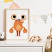 Nursery Wall Decor, Silly Monster Art, Cute Monster Print, Kids Room ...
