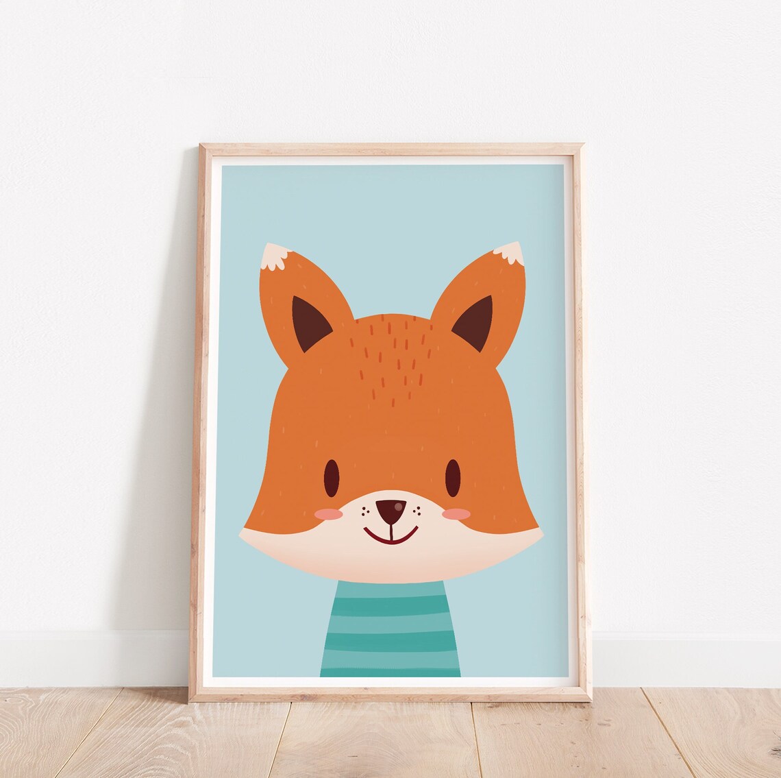 Cute Fox Print, Fox Wall Art, Animals Print, Safari Wall Decor, Cute ...