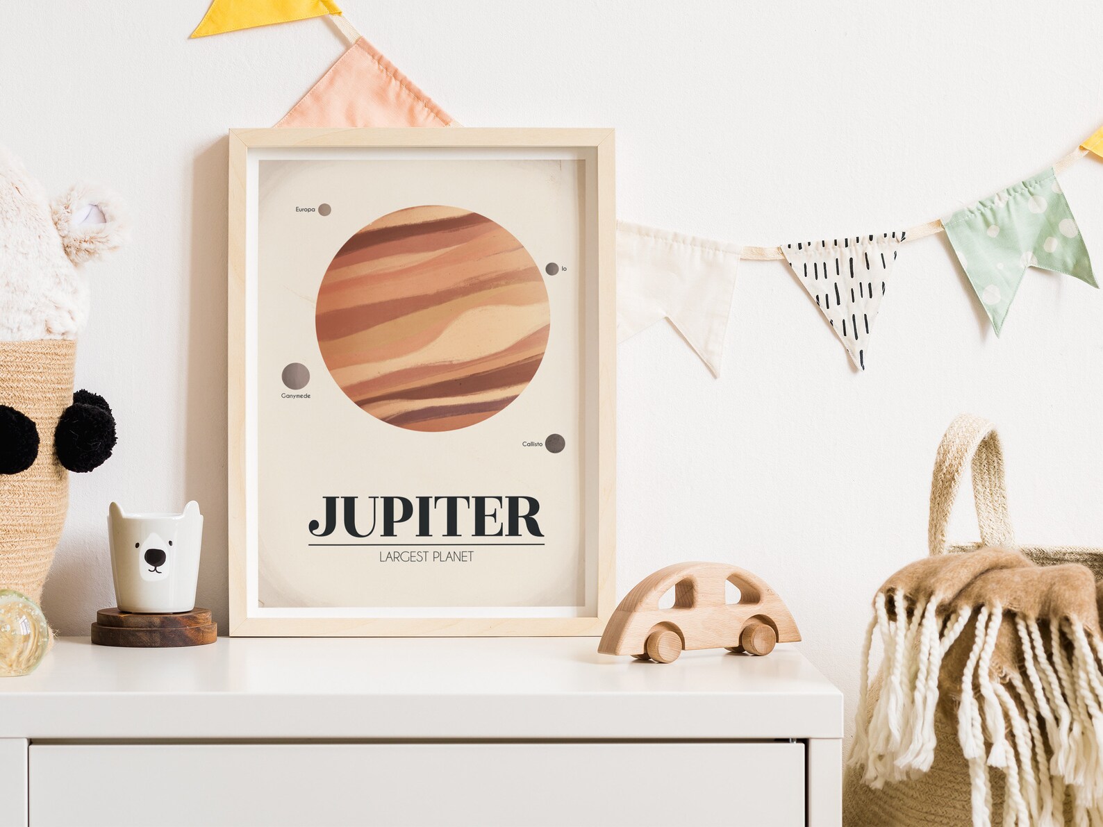 Planets Illustration Solar System Print Nursery Art Kids - Etsy
