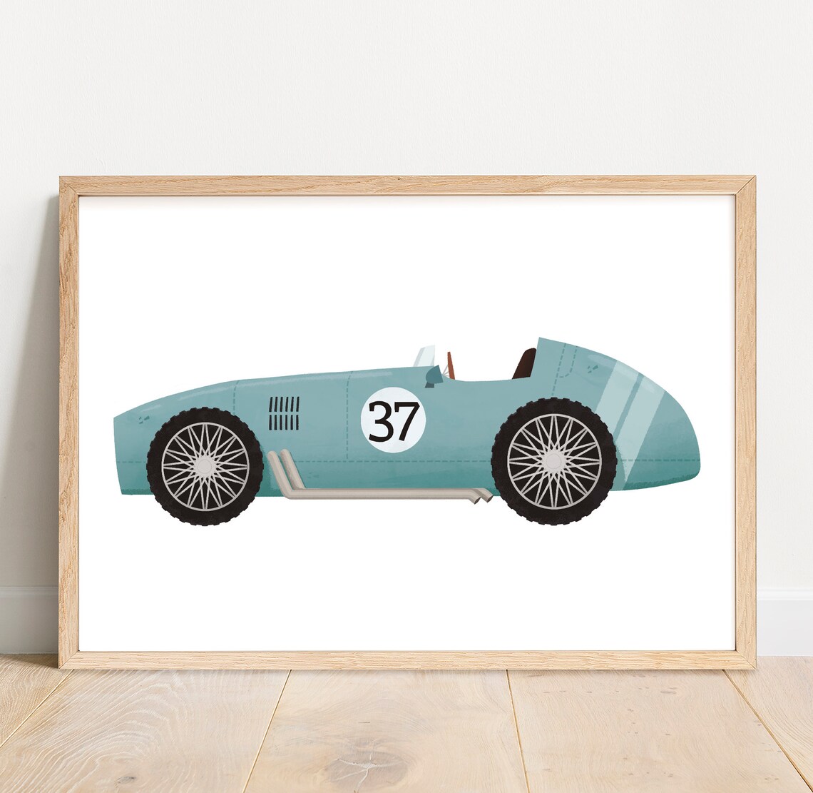 Vitage Car Print Vintage Racing Car Race Car Print Nursery - Etsy