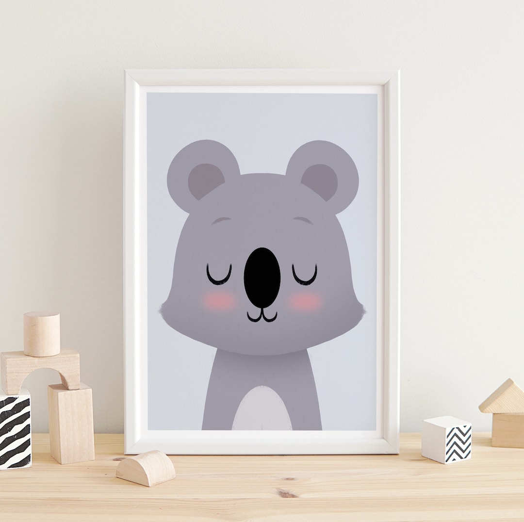 Koala Print, Cute Koala, Koala Wall Art, Animals Prints, Animals Wall ...