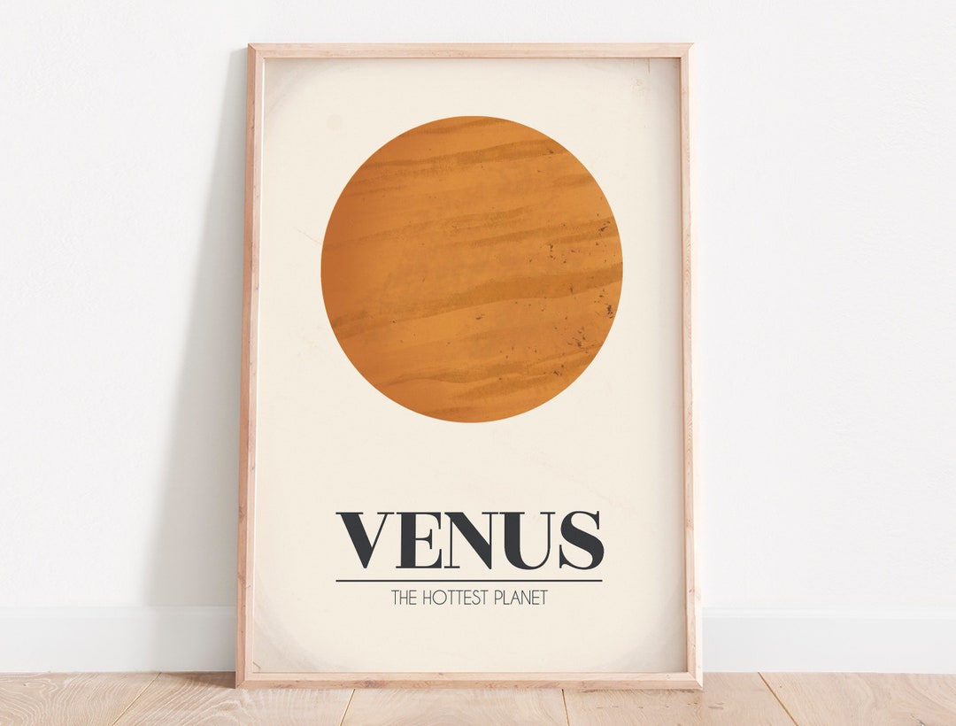 Venus Print, Venus Wall Art, Solar System Prints, Kids Room Art ...