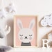 Cute Rabbit Little Rabbit Scandinavian Nursery Minimalist - Etsy