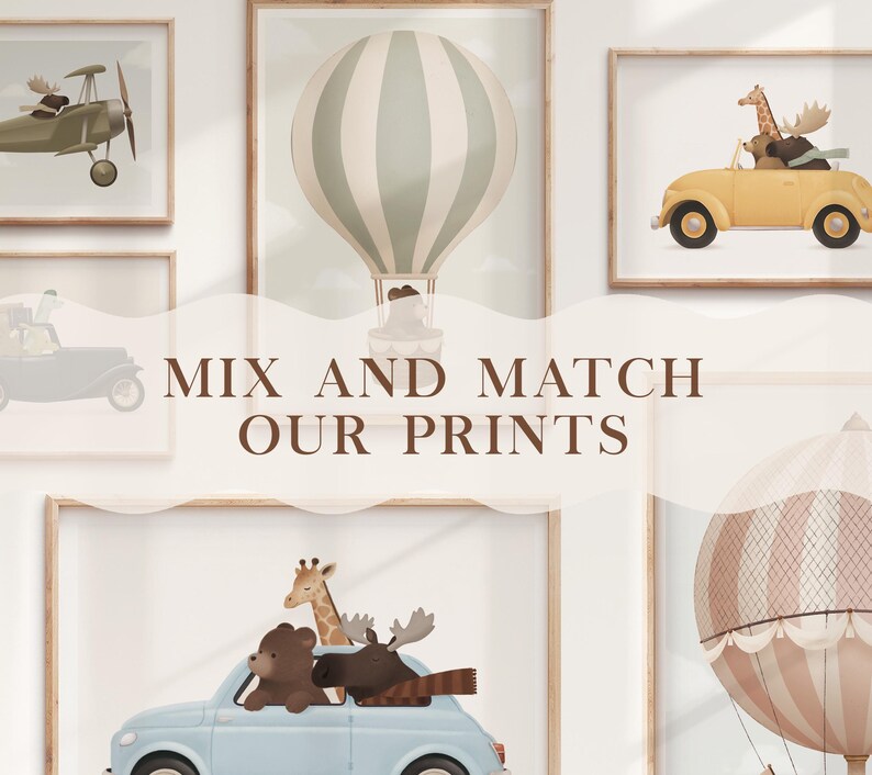 London Bus Nursery Print: Whimsical Animals, Kids Room Decor - Etsy