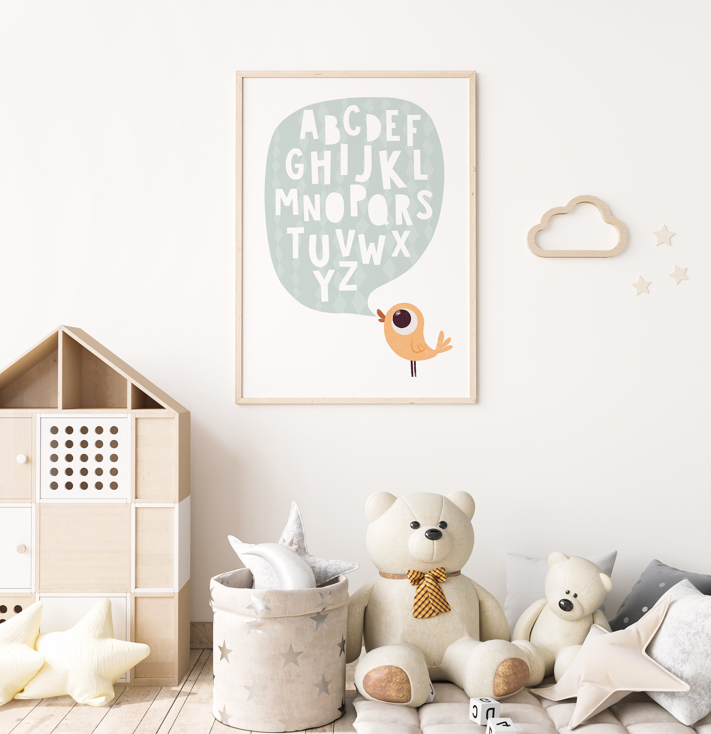 Alphabet Print Kids Alphabet Nursery Alphabet Nursery Art - Etsy