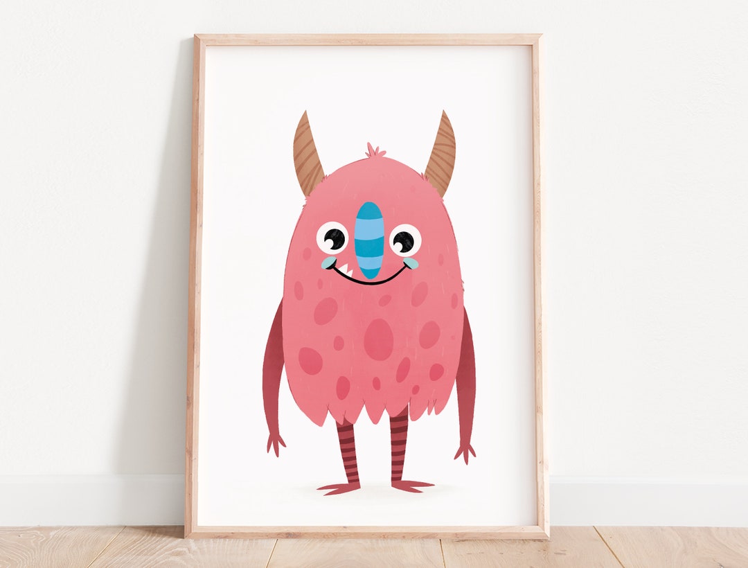 Nursery Art Boy, Boys Monster Print Set, Monster Art, Monster Nursery ...