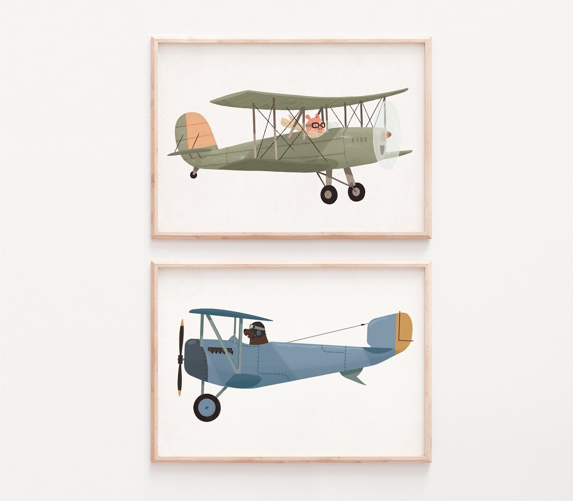 Airplane Print Transportation Print Vintage Plane Print - Etsy