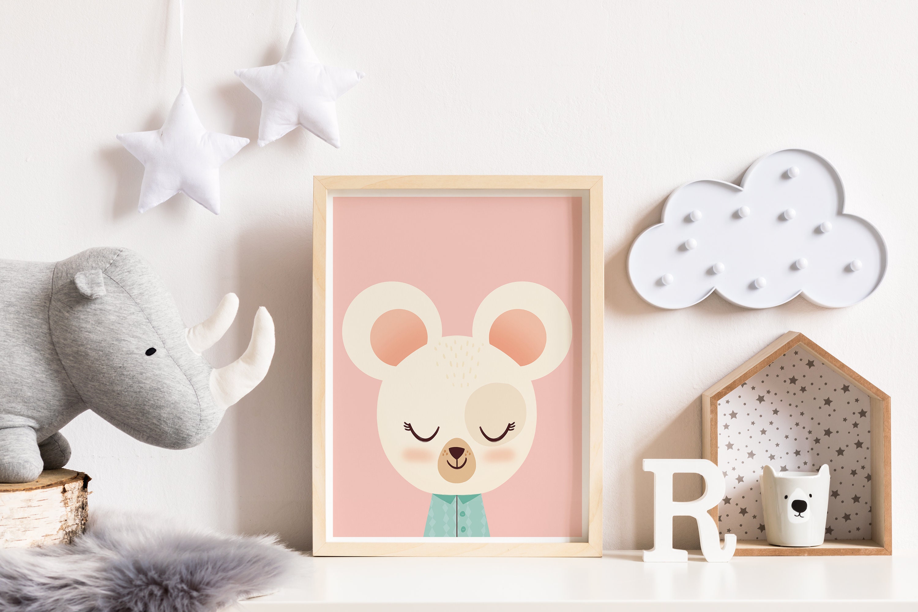 Cute Mouse Little Mouse Scandinavian Nursery Minimalist | Etsy