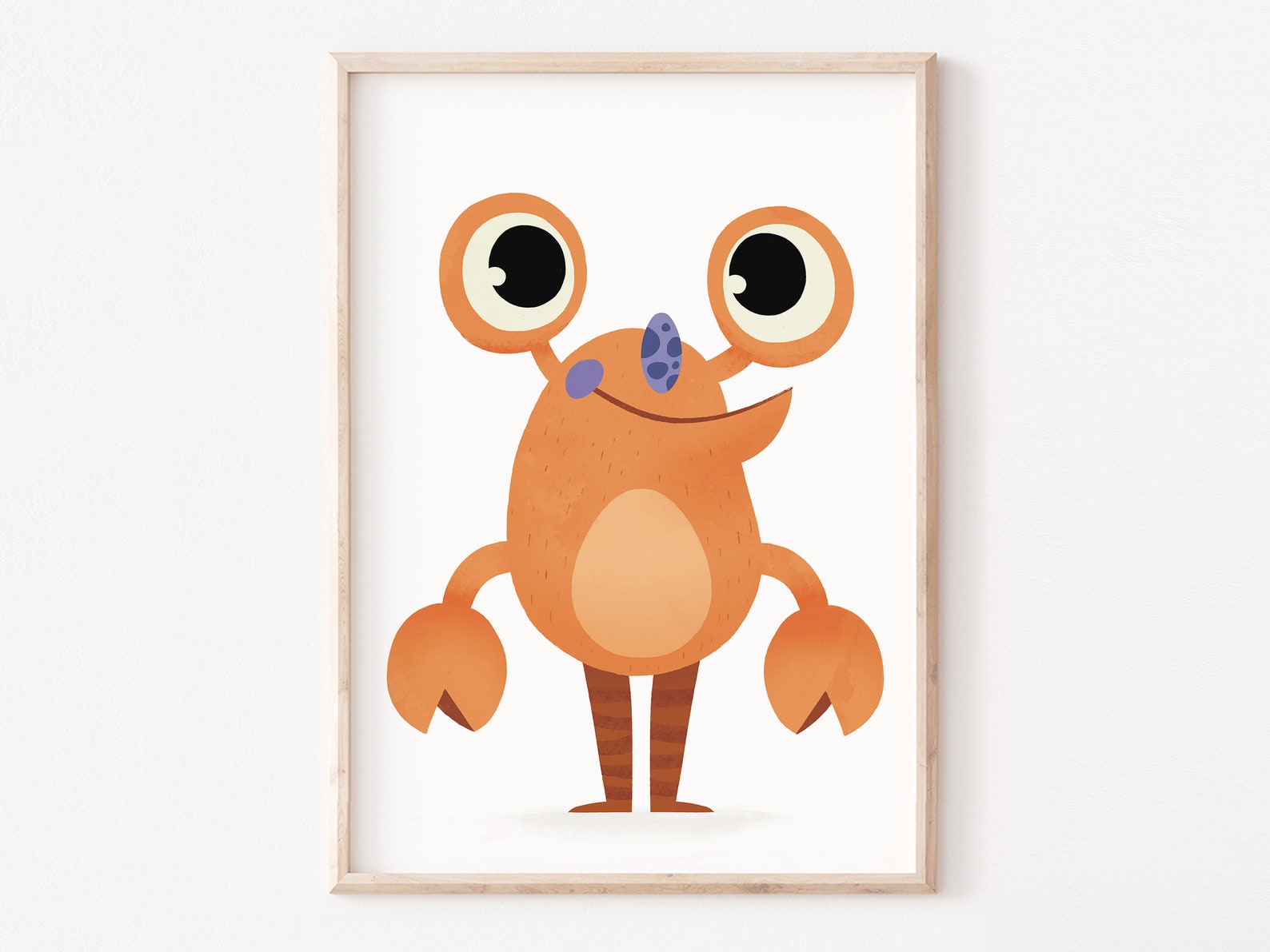 Nursery Wall Decor Silly Monster Art Cute Monster Print - Etsy