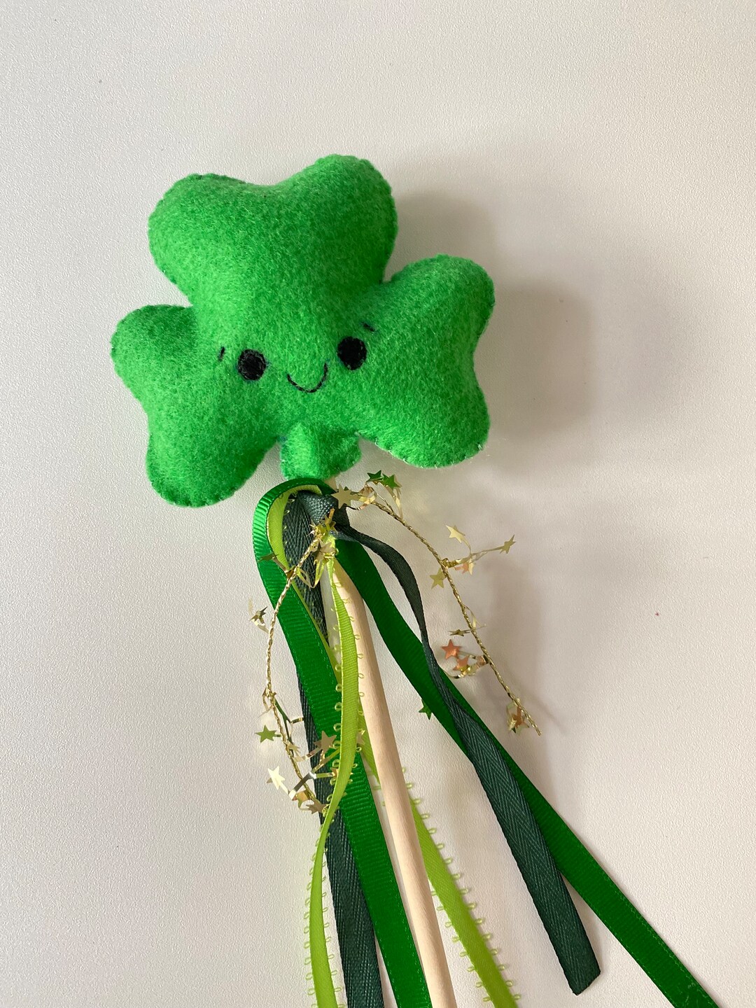 Shamrock Felt Wand St. Patrick Day Children's Play Wand Party Decor - Etsy