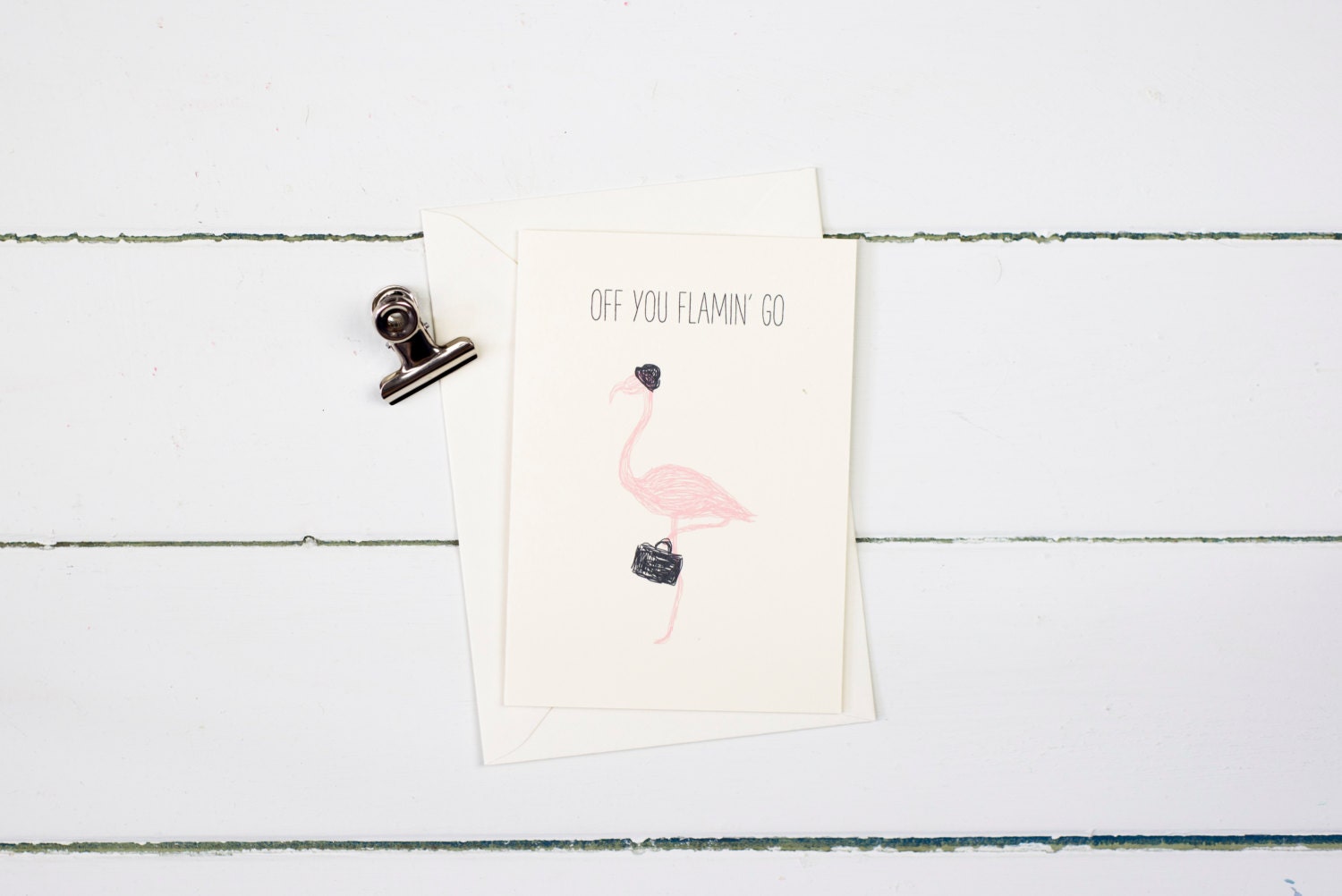 Flamingo off You Flamin' Go New Job Greetings Card - Etsy