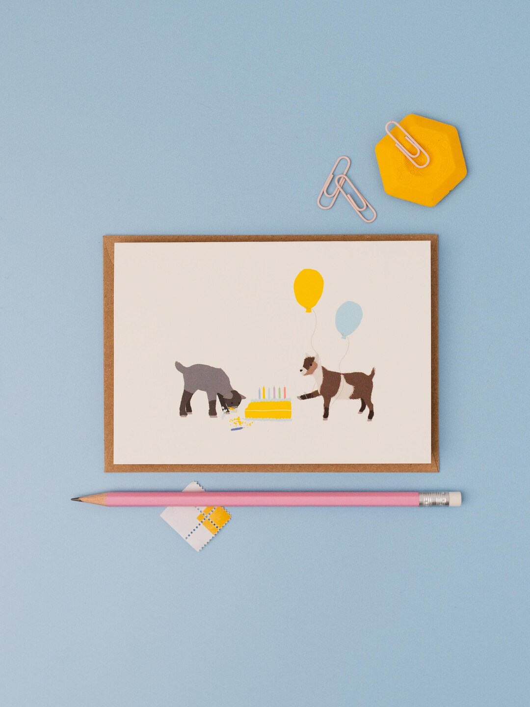 Birthday Goats Card- Pygmy Goats Birthday Card - Etsy