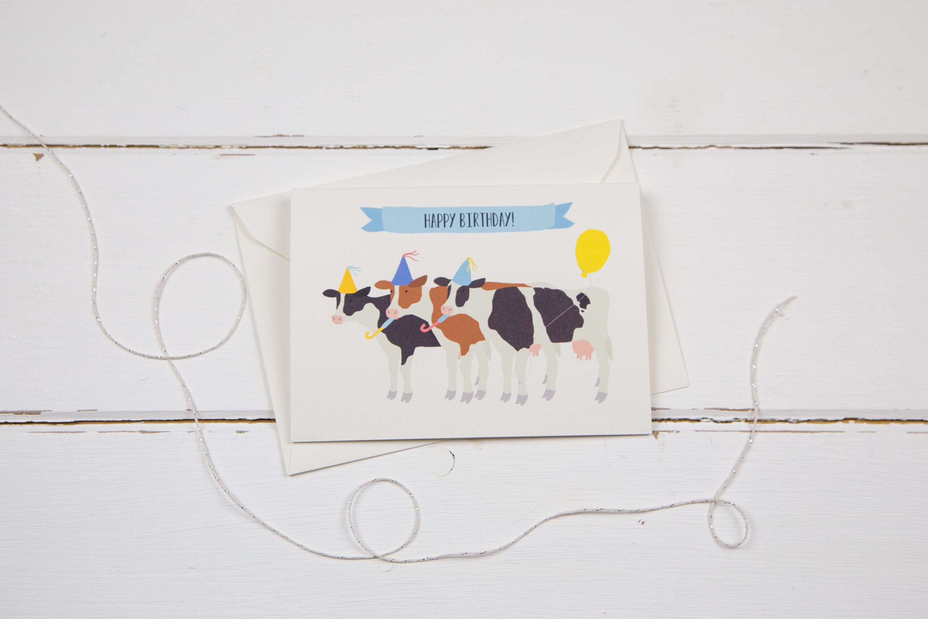 Cow Birthday Card Birthday Cows Farm Birthday Cow Birthday Greetings ...