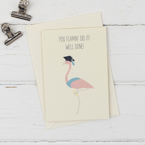 Graduation Flamingo - Etsy