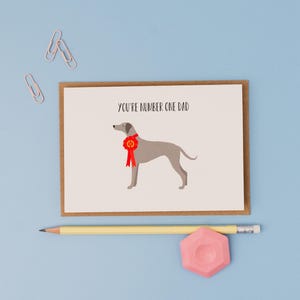Number One Dad Card- You're Number One Dad- Father's Day Greetings Card ...