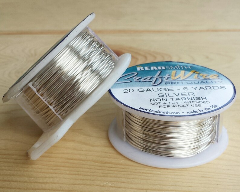 20 Gauge Silver Plated Craft Wire 6 Yards or Bulk 75 - Etsy