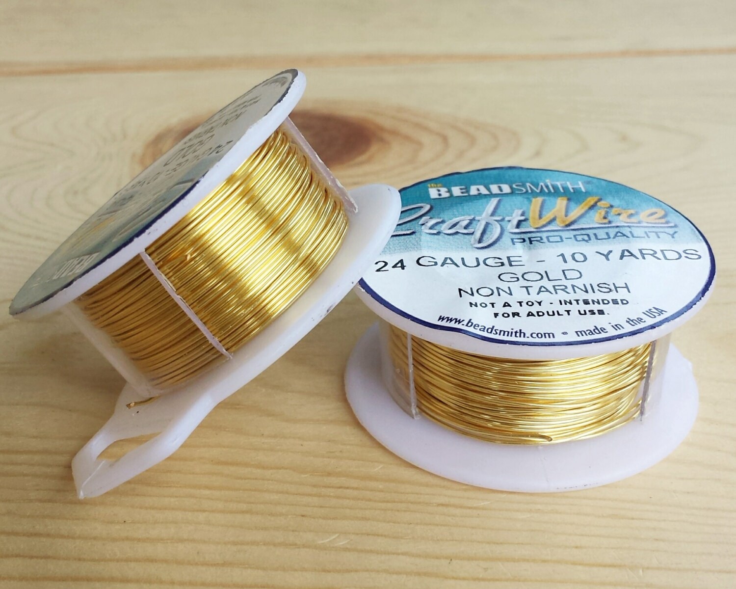 24 Gauge Gold Plated Craft Wire 10 Yards or 200 Feet | Etsy