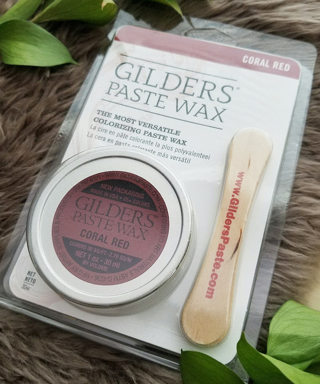 Gilders Paste Wax - Coral Red >> 1 Oz. - 30 Ml - Coloring Paste Wax for ...