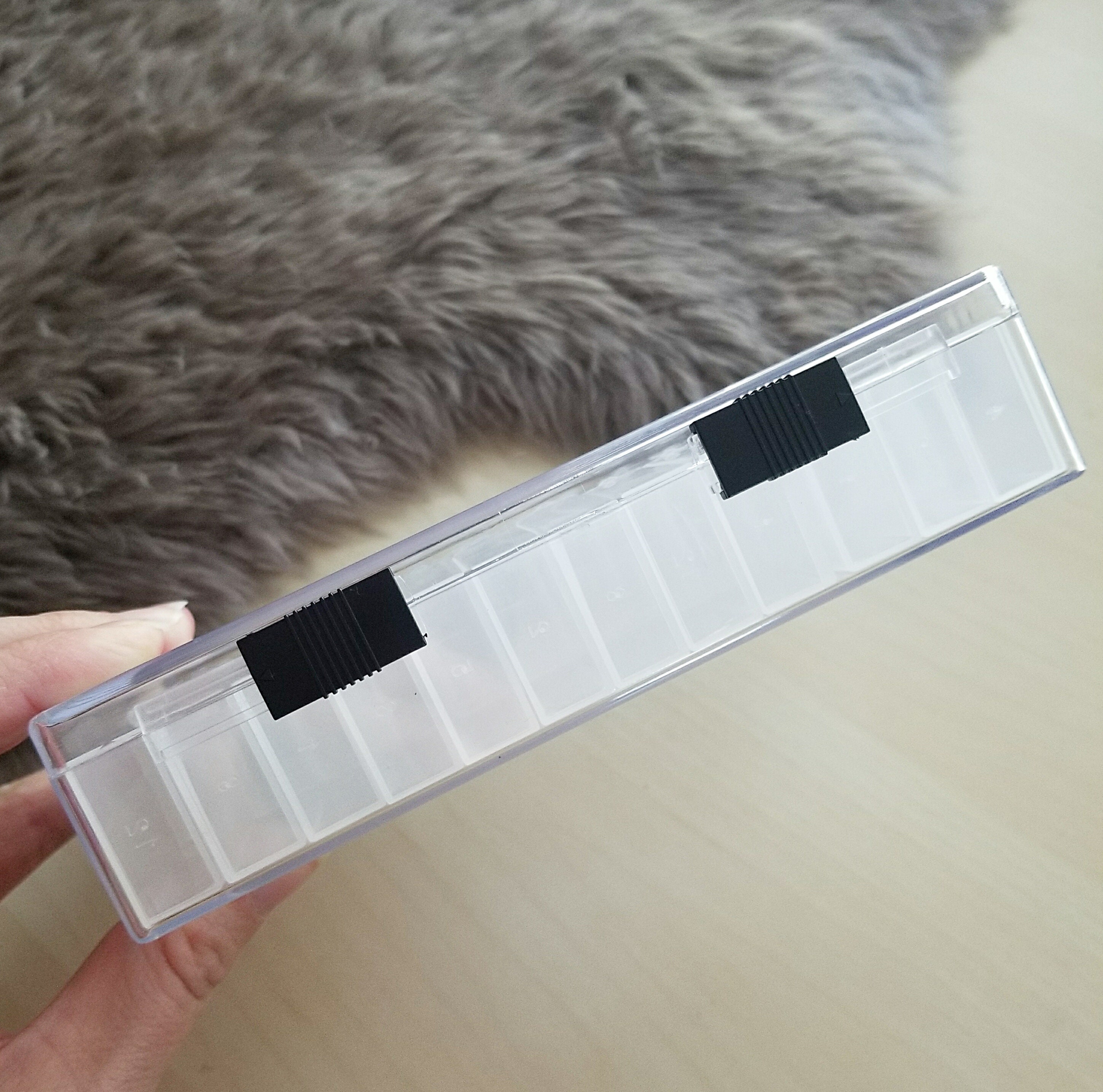 Small Plastic Storage Box W/ Flip Top Boxes 6 X - Etsy