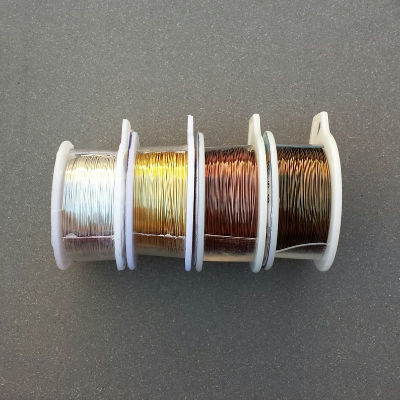 26 Gauge Silver Plated Craft Wire >> 15 Yards or Bulk 300 Feet - 26 GA ...