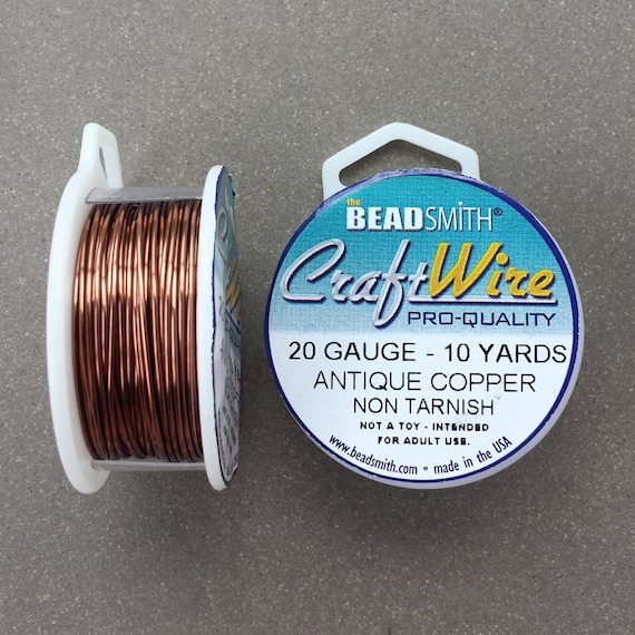 20 Gauge Antique Copper Plated Craft Wire 10 Yards or | Etsy