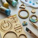 Lunar Phase Wood Pop Out Findings >> 9 Pieces of Paintable Birch Wood ...