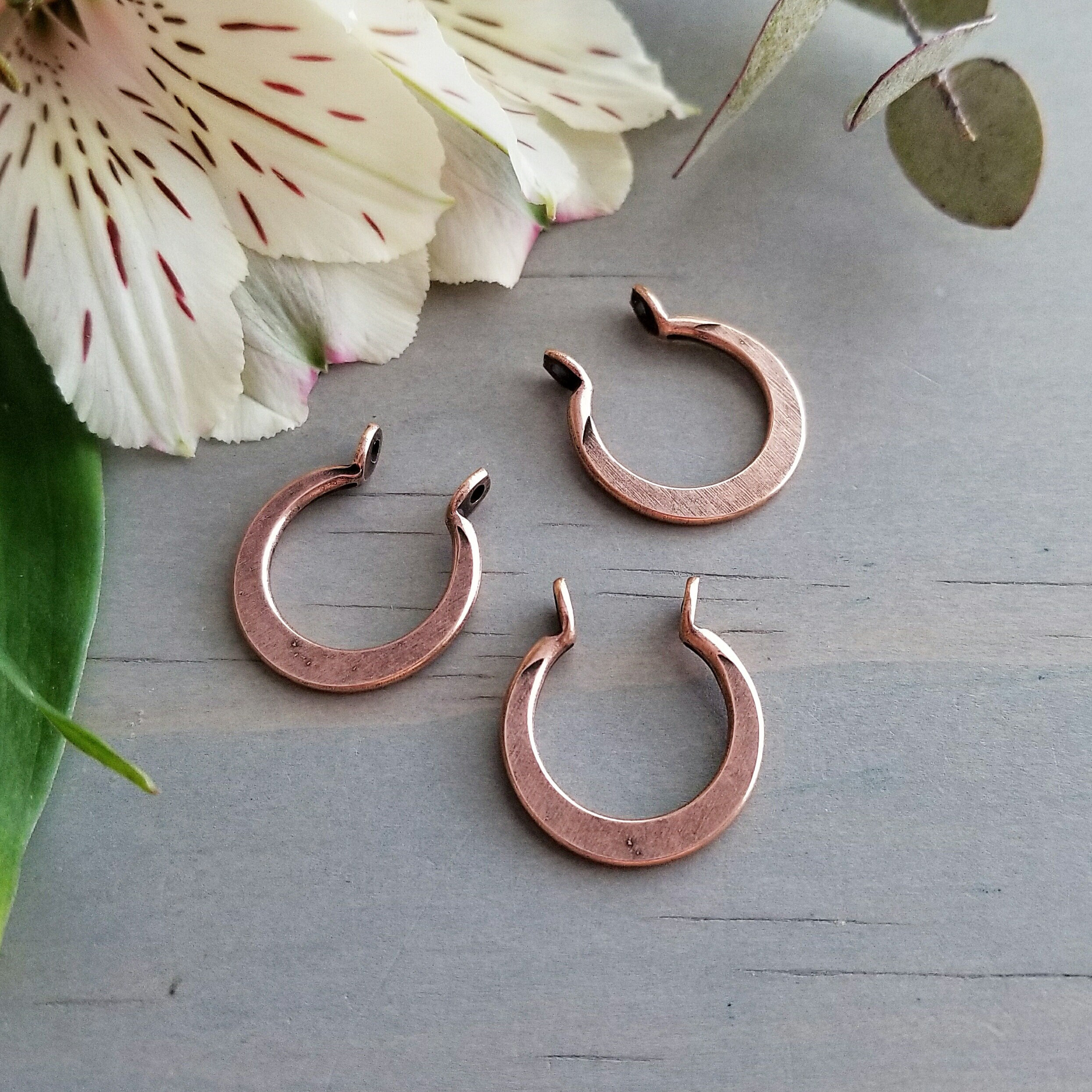 Open Mini Circle Frame Copper 2 Pieces 20mm X - Etsy