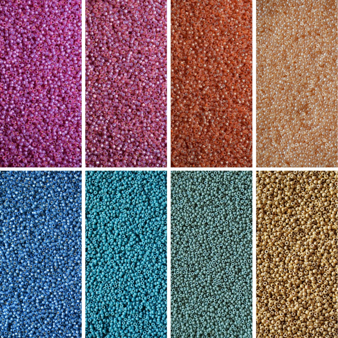 Summer Dawn Color Palette Pack : 11/0 Seed Beads - 8, 3" Tubes (13g Ea ...