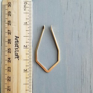 Open Geometric Frame - Gold >> 2 Pieces - 51mm X 26mm - Open Diamond ...