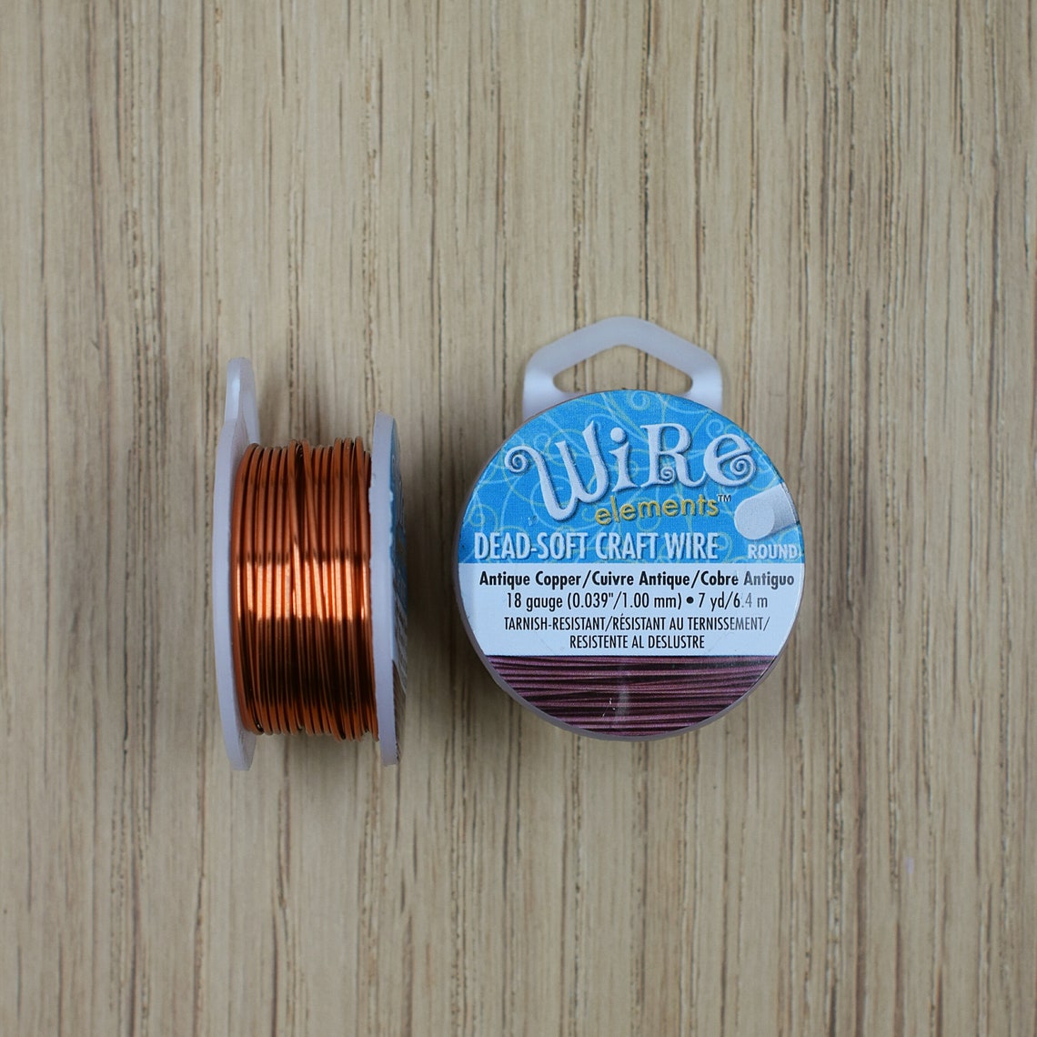 18 Gauge Antique Copper Plated Craft Wire >> 7 Yards, 18 GA, Non ...
