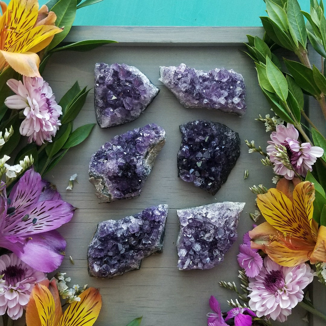 Small Amethyst Crystal, Natural Geode, Raw Amethyst Cluster, Uraguay ...