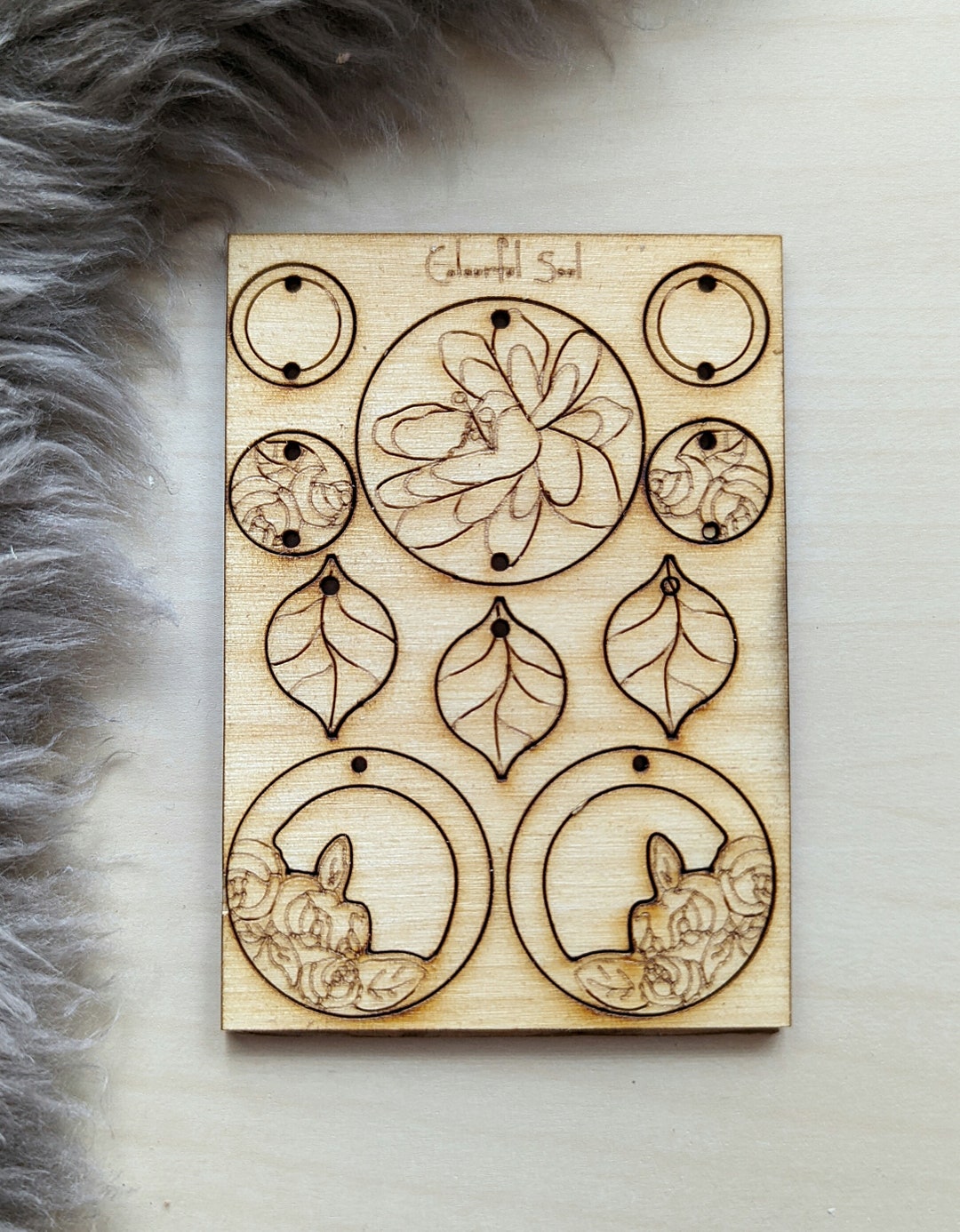 Garden Roses Wood Pop Out Findings >> 10 Pieces of Paintable Birch Wood ...