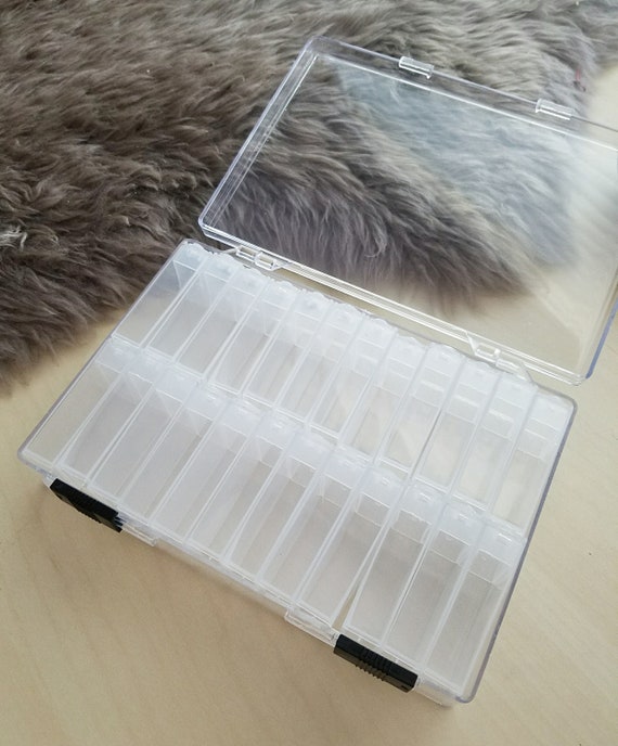 Small Plastic Storage Box W/ Flip Top Boxes 6 X - Etsy