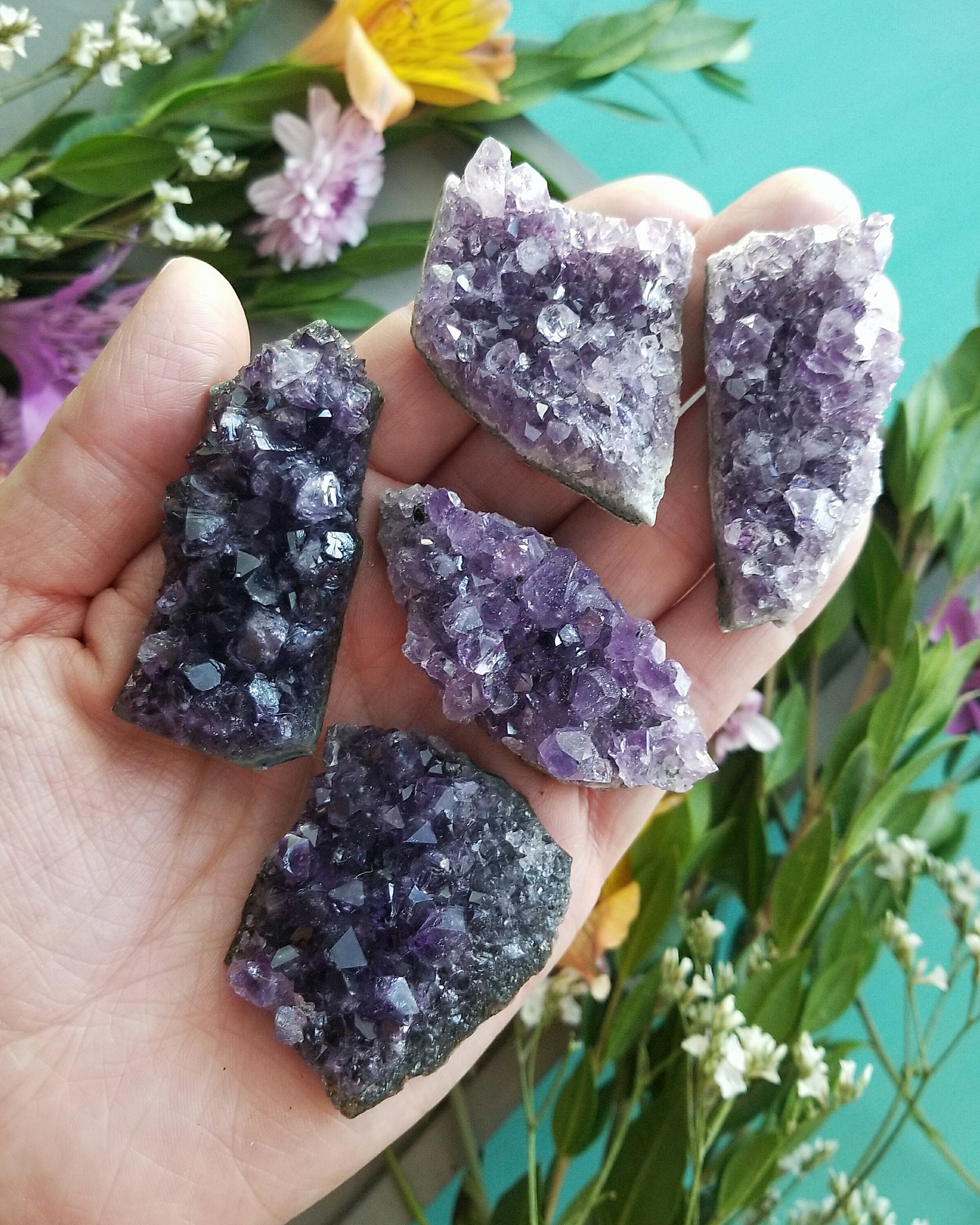Small Amethyst Crystal Natural Geode Raw Amethyst Cluster | Etsy