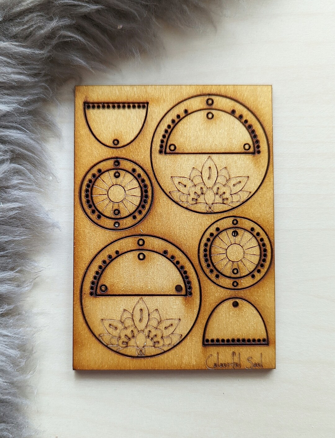 Radiant Flowers Wood Pop Out Findings >> 10 Pieces of Paintable Birch ...