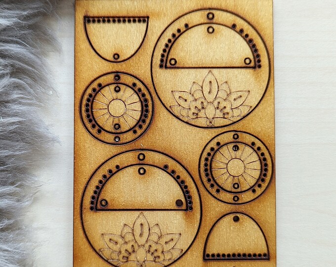 Radiant Flowers Wood Pop Out Findings >> 10 Pieces of Paintable Birch ...