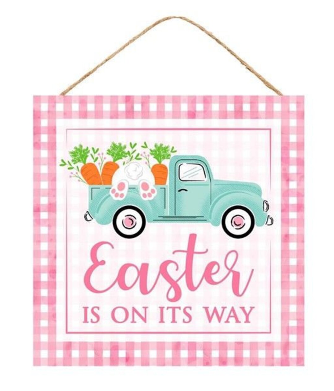 10" Square Sign Easter is on Its Way Truck Sign - AP8714 - Etsy