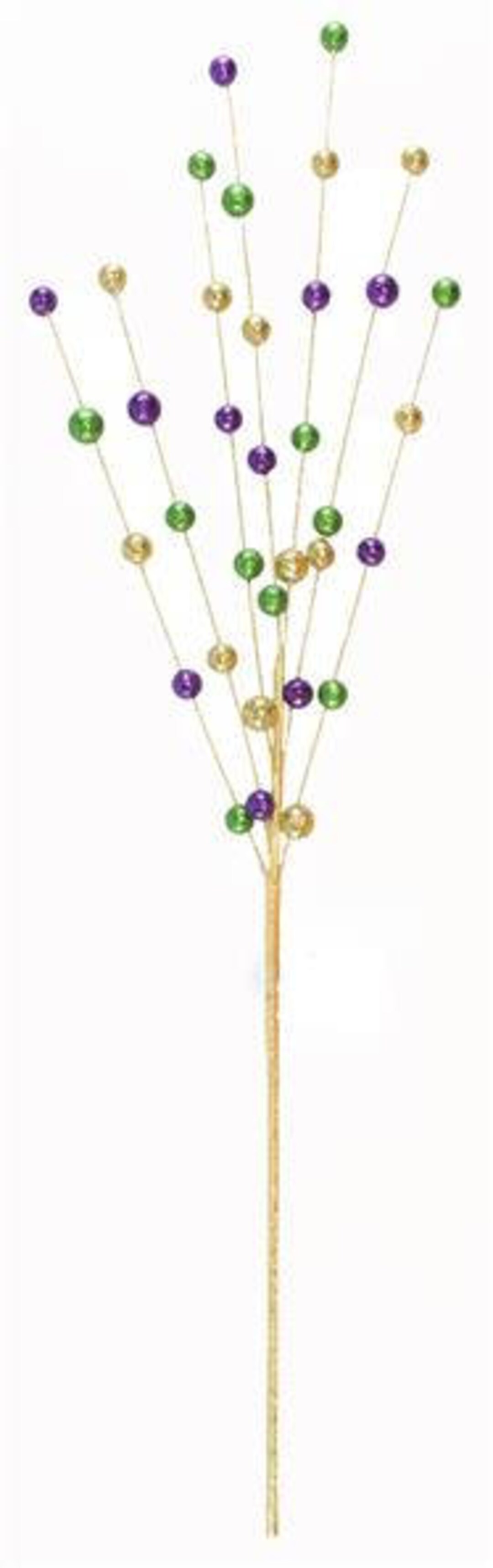 MARDI GRAS PICKS - Mardi Gras Spray - Floral Picks - Picks - Floral ...